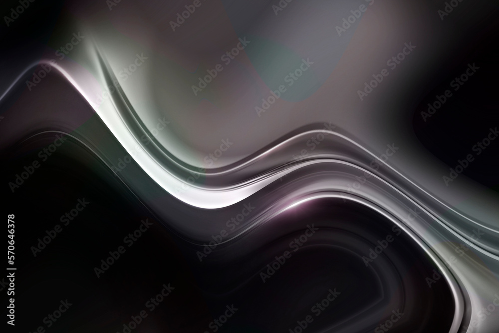 Abstract modern flow monochrome fluid free distorted dynamic flowing ...