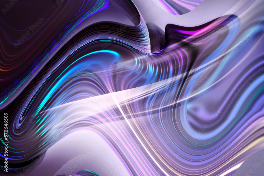 Abstract modern flow dark glow fluid free distorted dynamic flowing ...