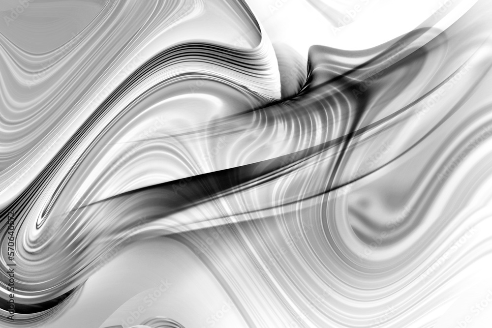 Abstract modern flow monochrome fluid free distorted dynamic flowing ...