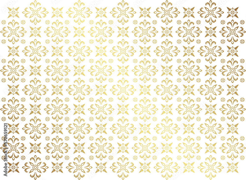 Thai art and asian art luxury style pattern gold background png file ...