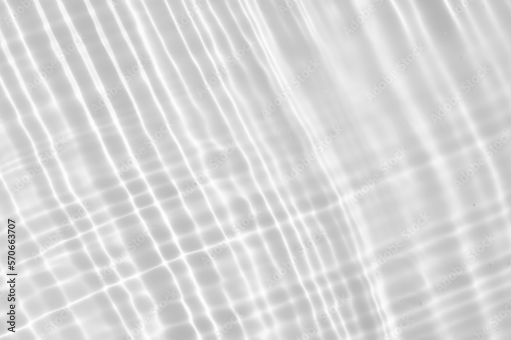 Abstract white transparent water shadow surface texture natural ripple ...