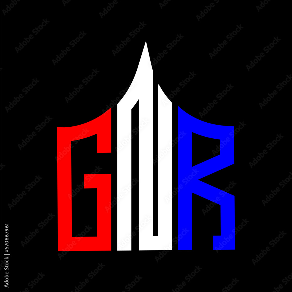 GNR letter logo design. GNR creative initials monogram vector letter ...