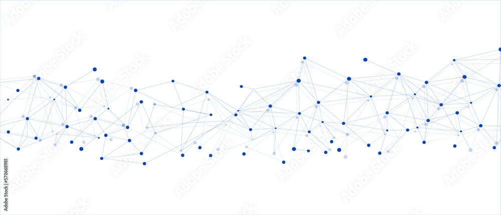 Navy blue network. Abstract connection on white background. Network ...