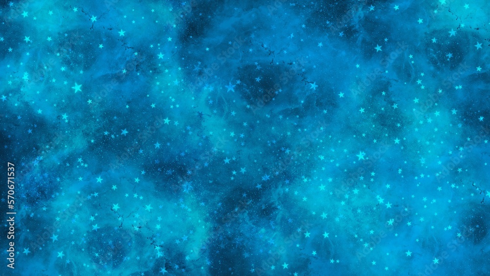 Space through a cluster of stars and galaxies worlds. The stars are ...