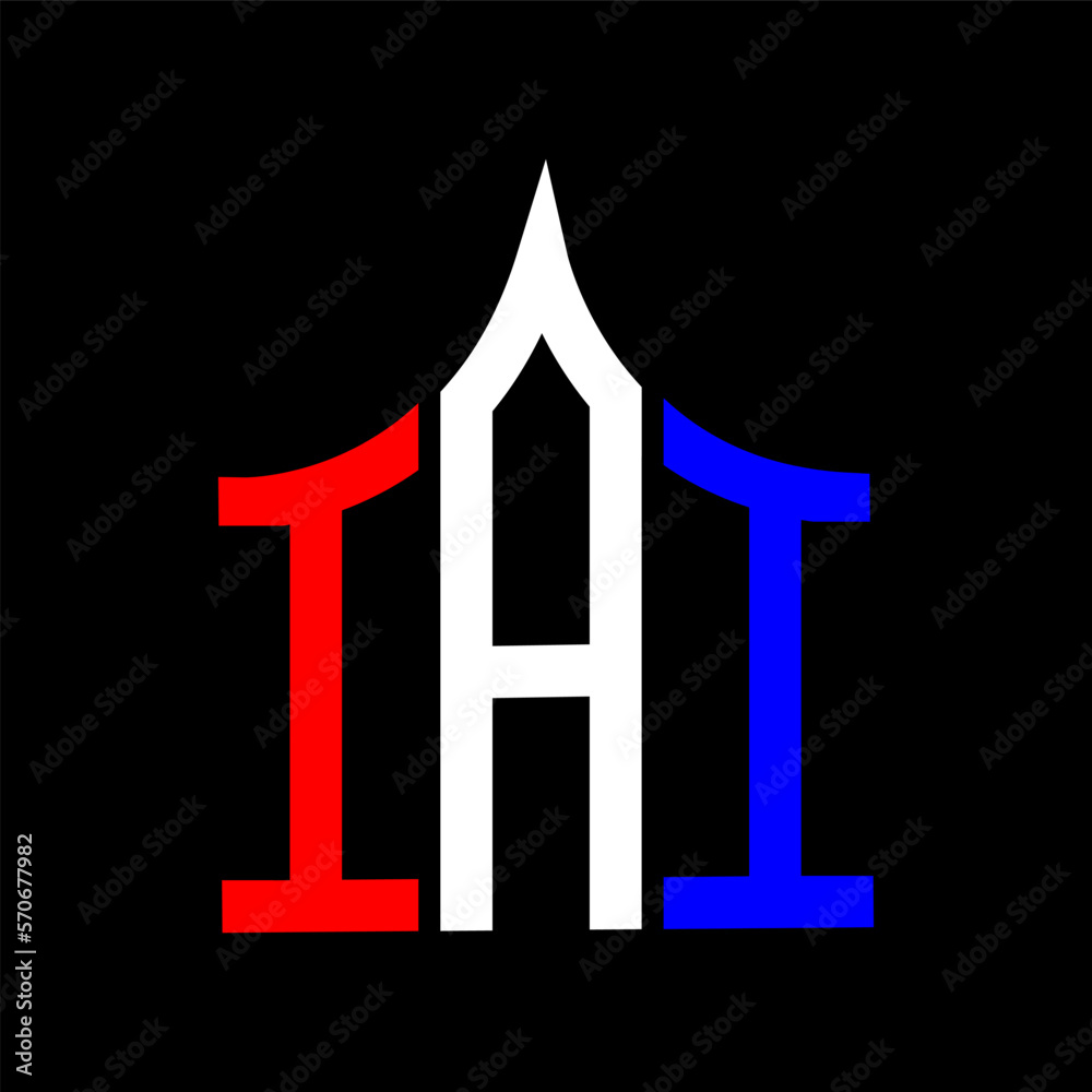 IAI letter logo design.IAI creative initials monogram vector letter ...