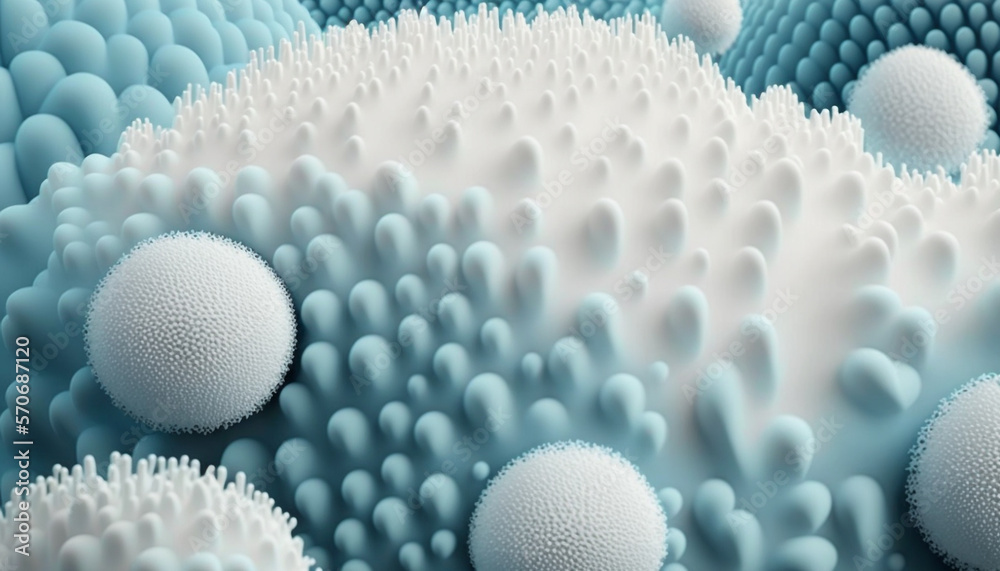 Abstract white and blue background design with shapes and structures ...