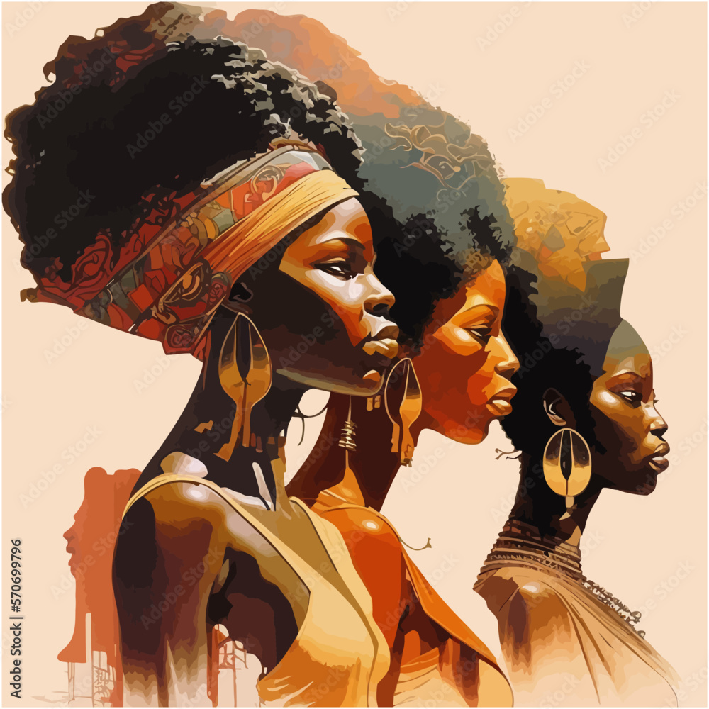 Beautiful traditionally dressed african women. African ethnic clothes ...