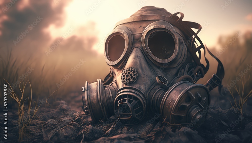 Abandoned Gas Mask in Post-Apocalyptic World: A Powerful Background ...