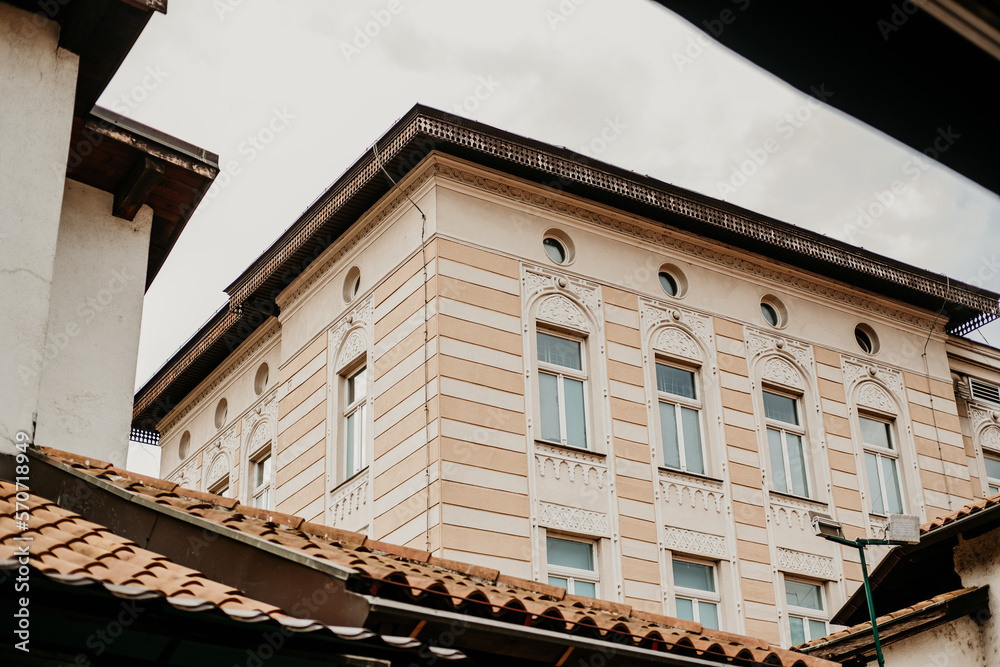 Streets and architecture in sarajevo Bosnia balkan old church buildings ...
