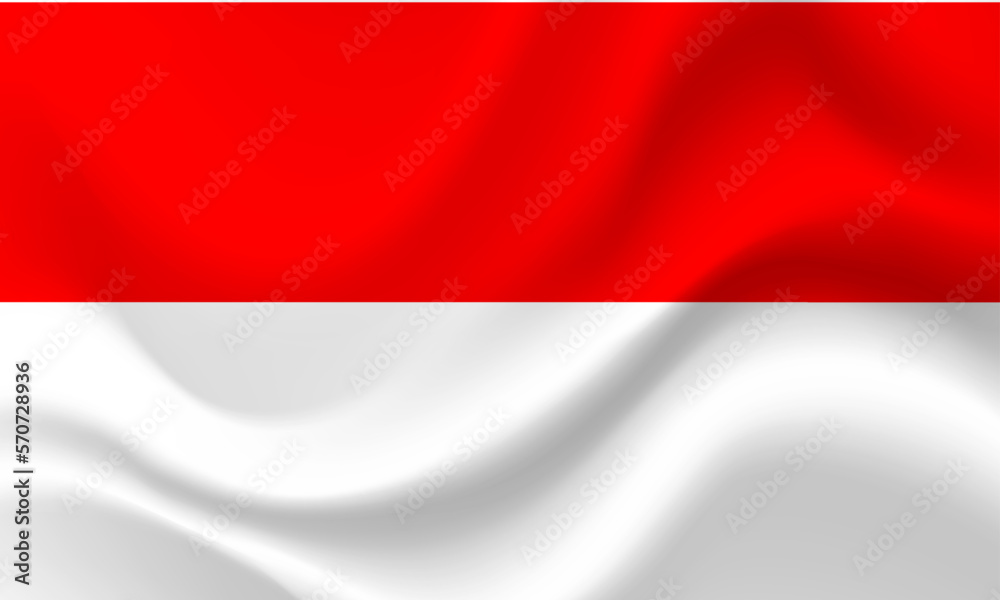 Indonesia vector flag. Flag of Indonesia. Official colours and ...
