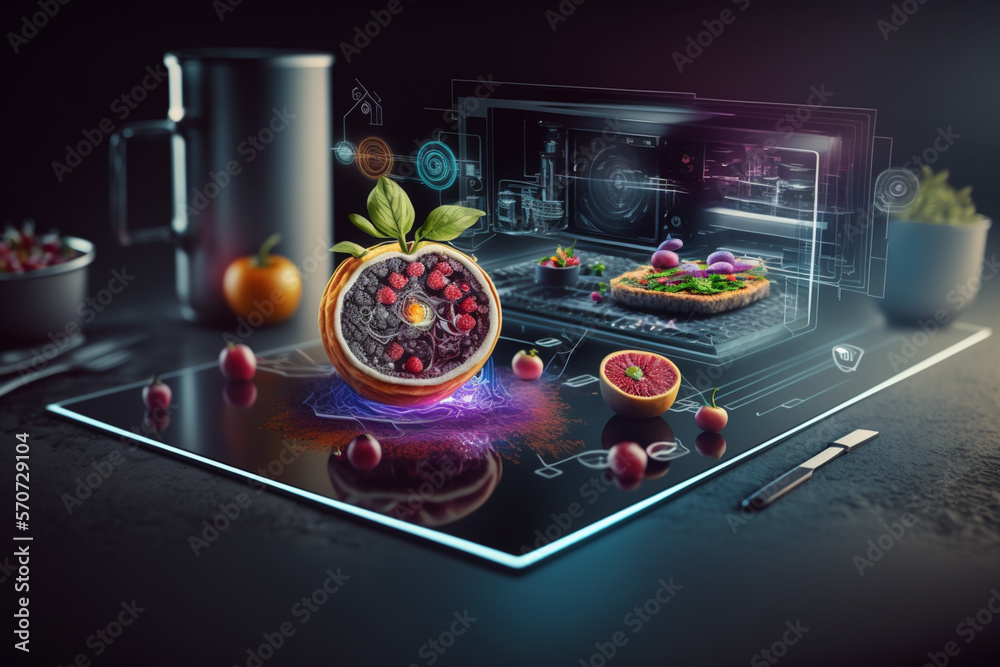 ภาพประกอบสต็อก The arrival of FoodTech, innovation and digitalisation ...