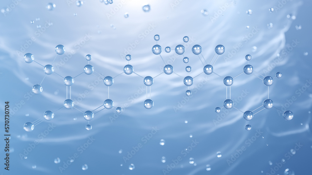 bicalutamide molecular structure, 3d model molecule, Antiandrogen ...