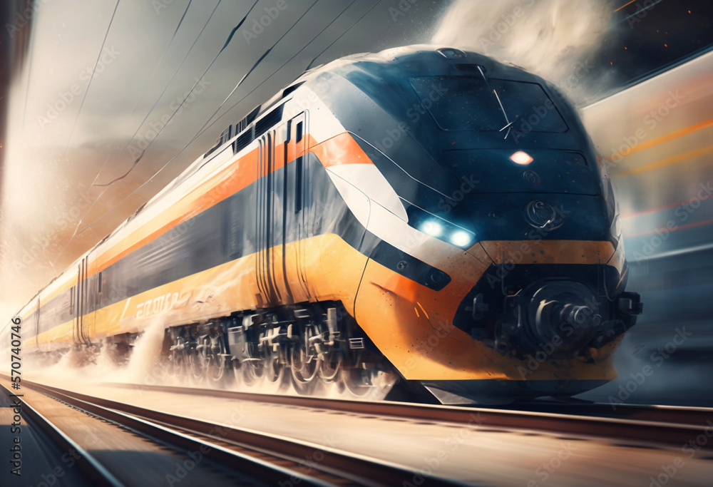 8K AI-Generated Render of a Superfast Hyperloop Railcar: The Future of ...