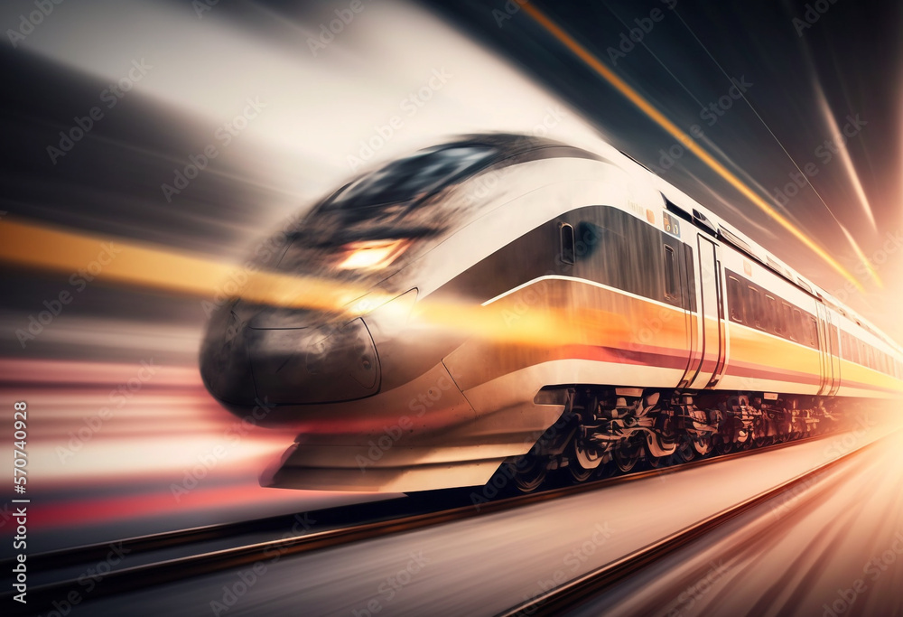 Ai-Generated 8K Render of a Hypervelocity Train on the Expressway ...