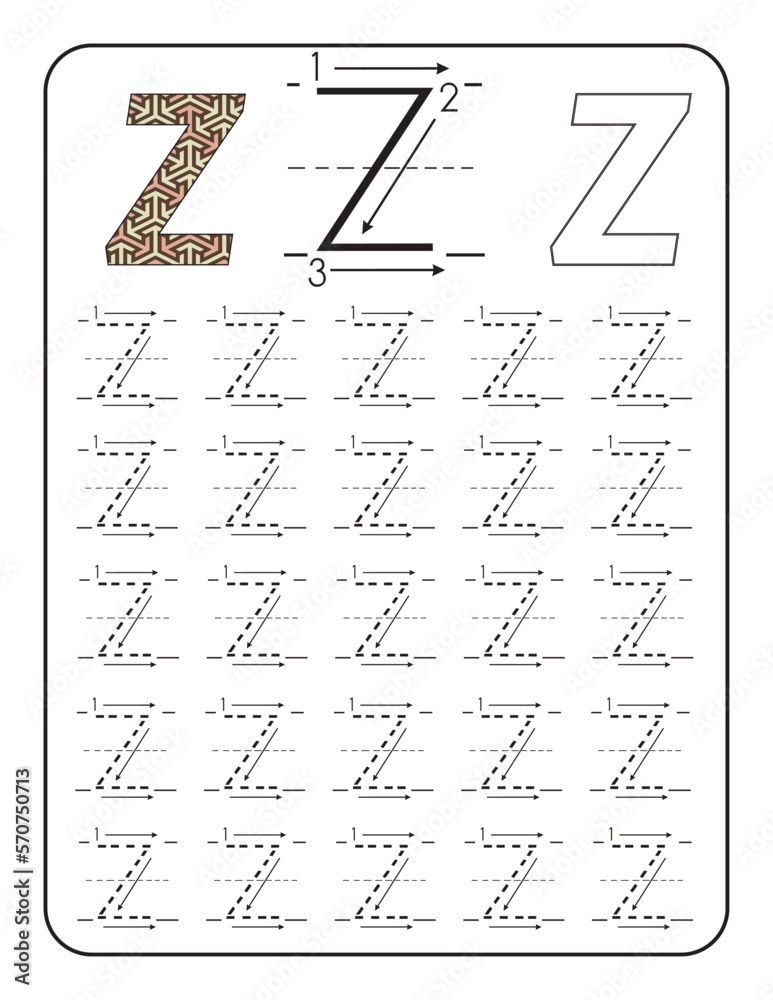 Alphabet Worksheet. Handwriting workbook for children. Worksheets for ...