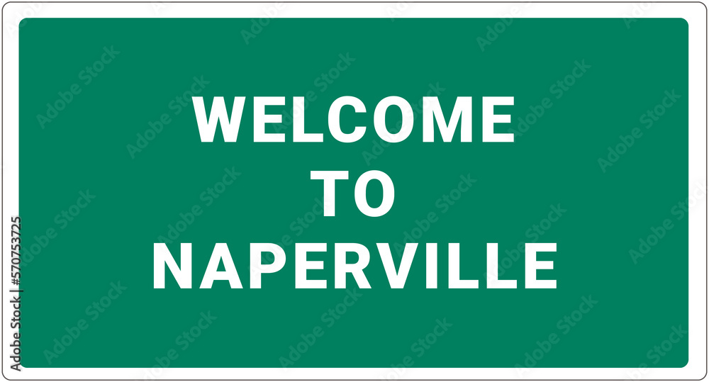 Welcome to Naperville. Naperville logo on green background. Naperville ...