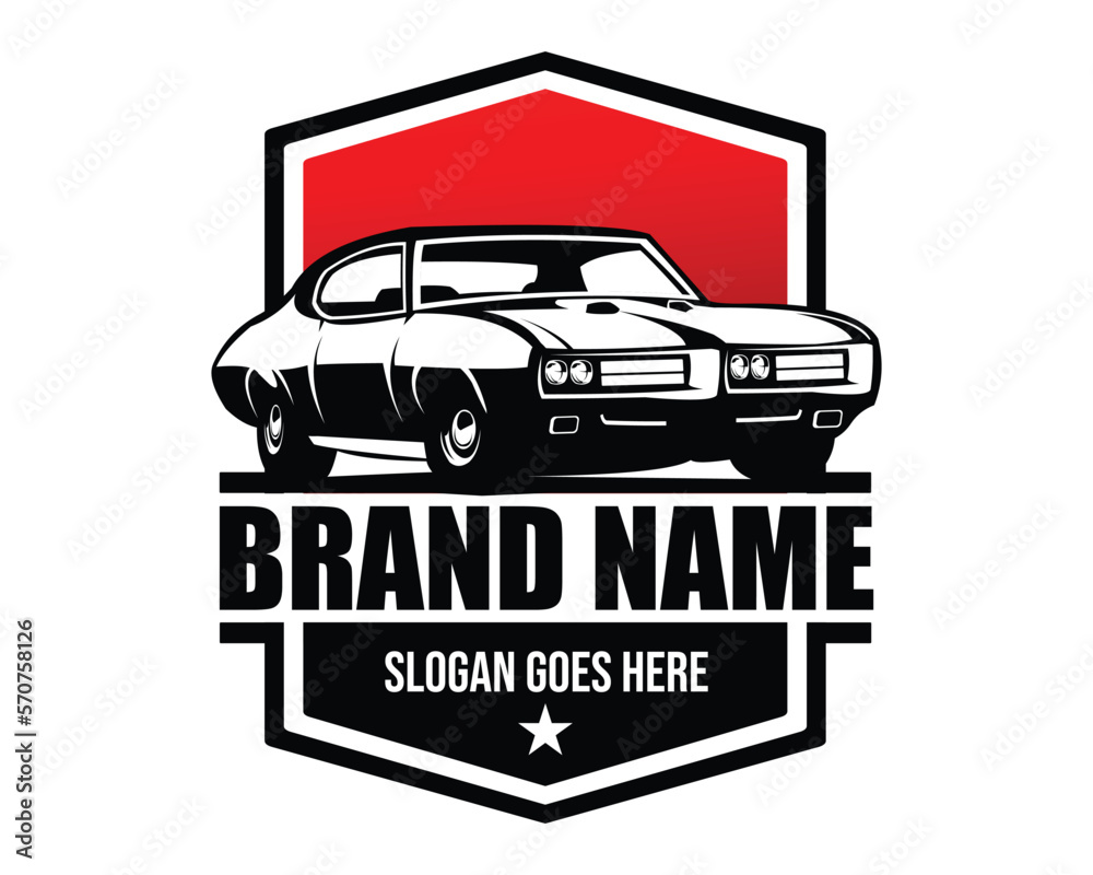Pontiac gto judge car logo silhouette. premium vector design. isolated ...