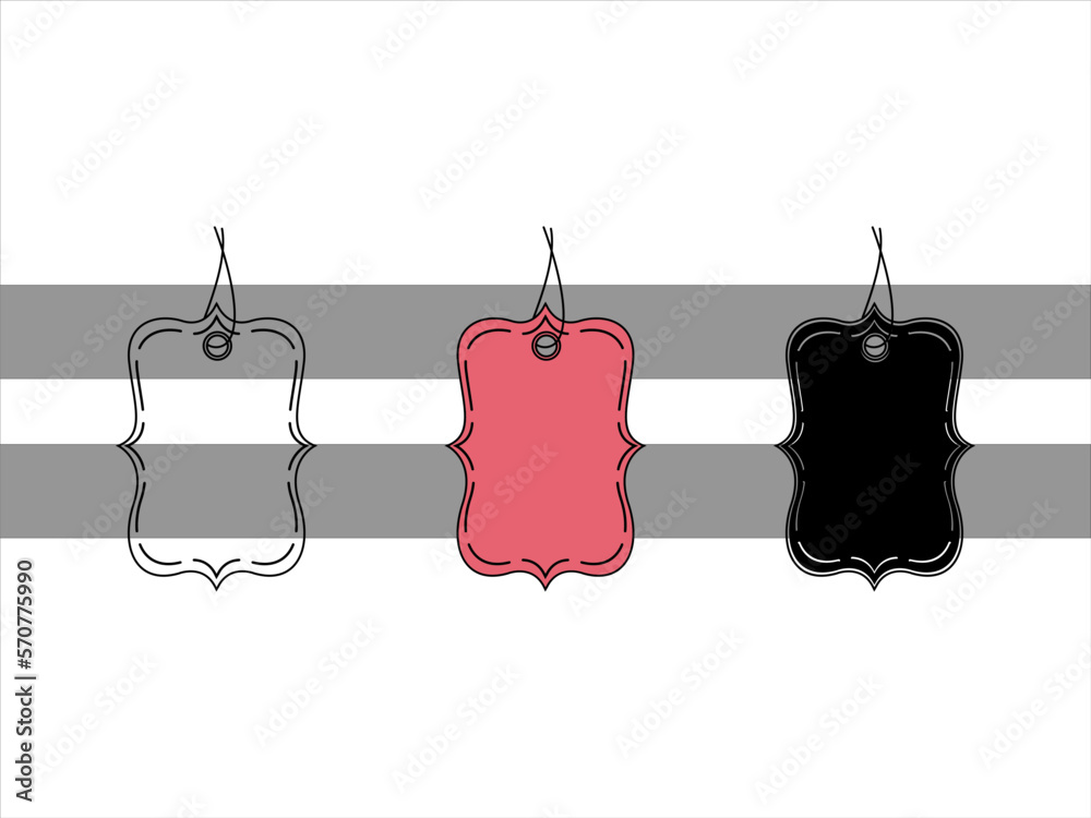 Gift Tags Clipart SVG Cut File | Tags Svg | Label Tag Svg | Label ...