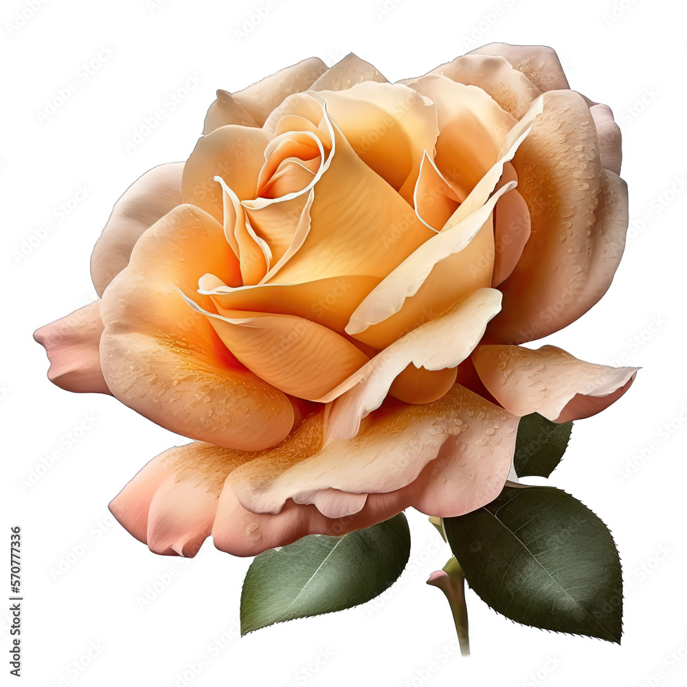 Rosa Flower Design Elements Isolated on Transparent Background: A ...