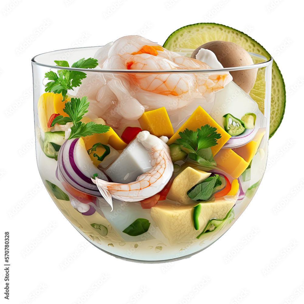 Ceviche Design Elements Isolated on Transparent Background: A Graphic ...