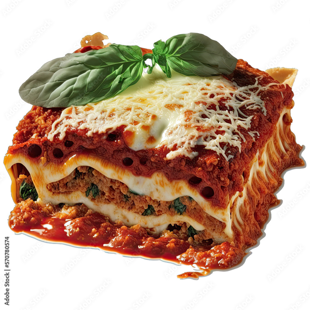 Stock-illustrationen Lasagna Design Elements Isolated on Transparent ...