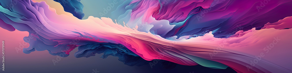 4K Abstract wallpaper with pastel tones. panoramic abstract background ...