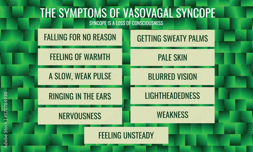 Syncope is a temporary loss of consciousness. Vector illustration for ...