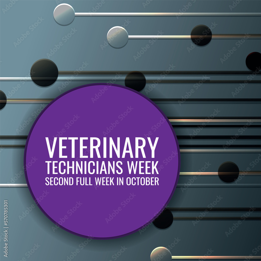 Veterinary Technicians Week . Geometric design suitable for greeting ...