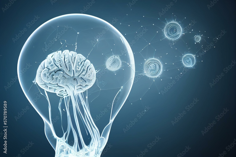 Intelligence and innovative new smart ideas thinking tiny person ...