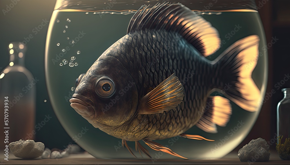 Underwater Beautigul fish, Beautiful Realistic Ocean fishe Generative ...