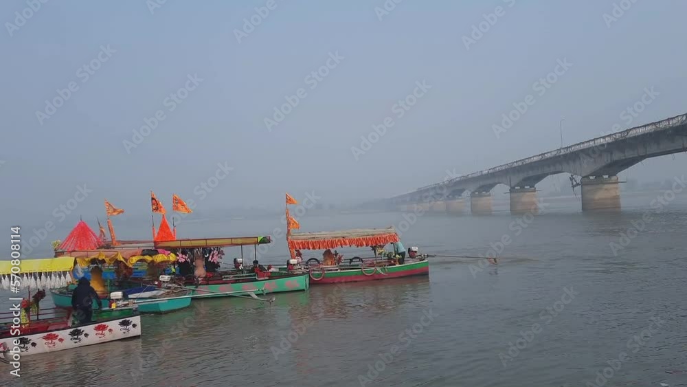 Ayodhya boating clip | Saryu river, Ayodhya, India Stock Video | Adobe ...