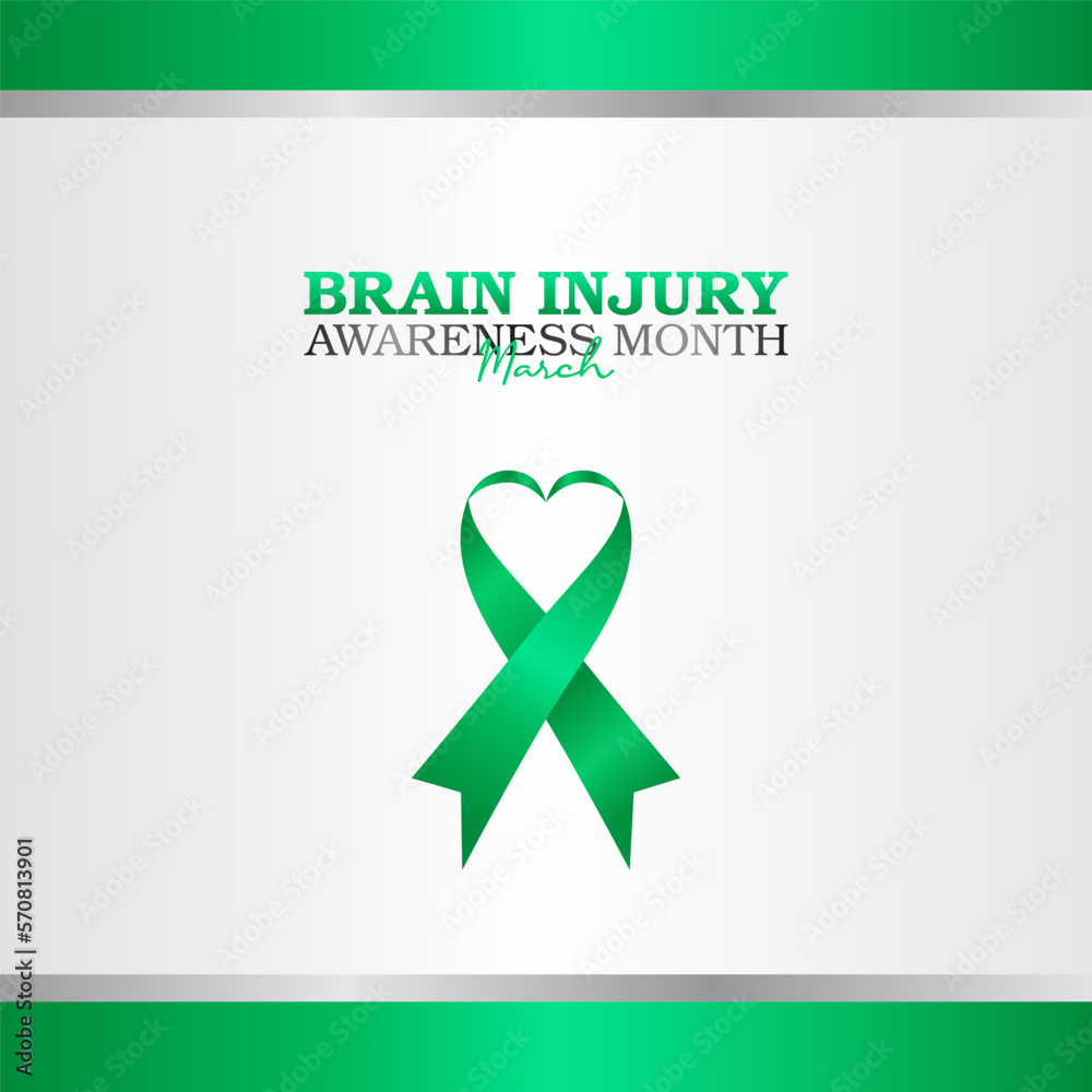 vector graphic of brain injury awareness month good for brain injury ...