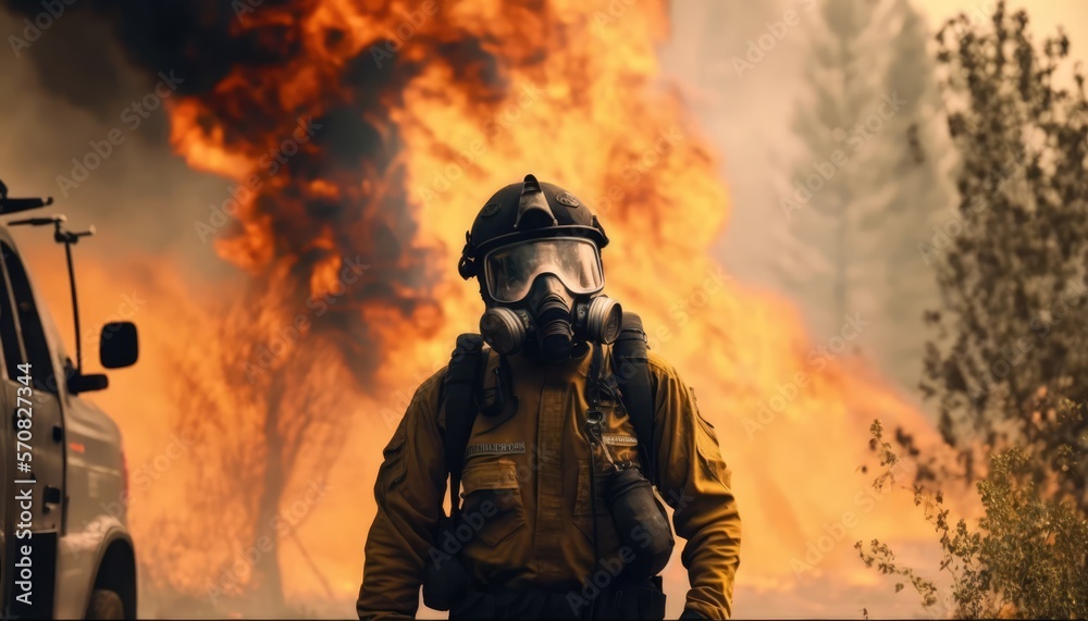 Wildfire Blaze Destroys Forest Landscape: Stunning Visual of Intense ...