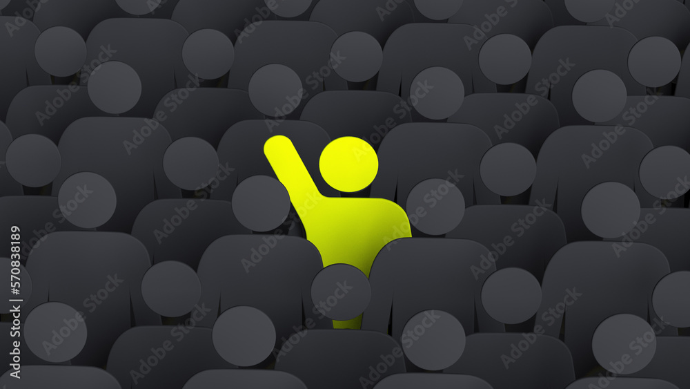 Team leader. CEO. Teamwork. Stand out from the crowd. Leadership and ...