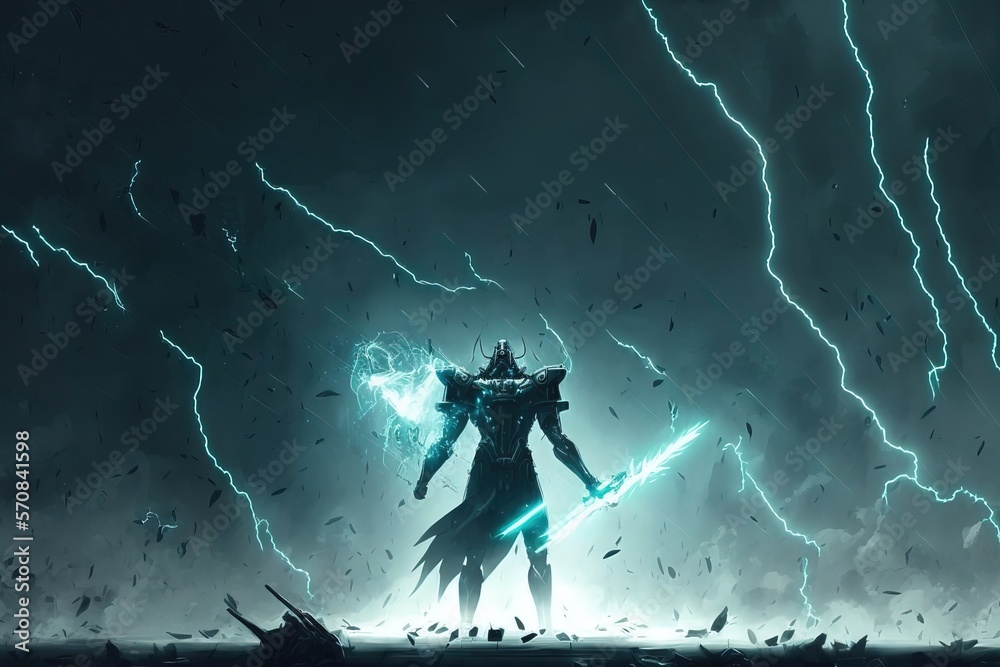 Lightning Wizard Wallpaper