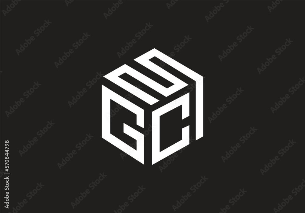 letter gcm text logo design Stock Vector | Adobe Stock