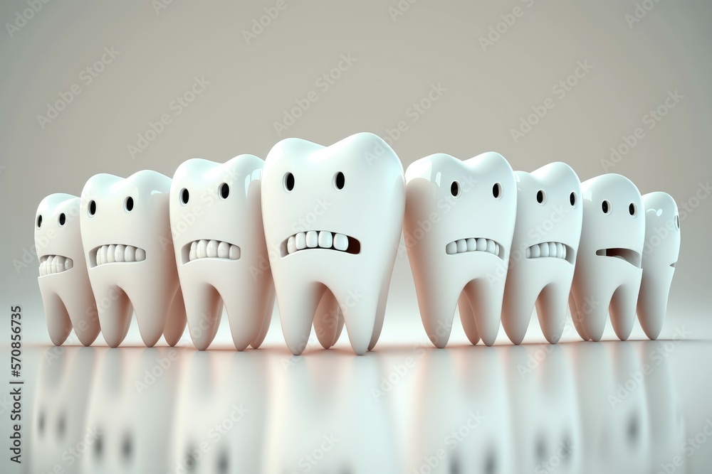 Crowded teeth, overlapping, malalignment teeth. Oral health care ...