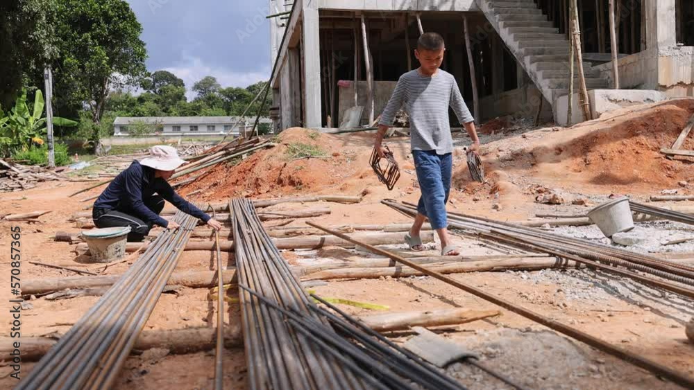 child labor Children forced to work in construction Violent children ...