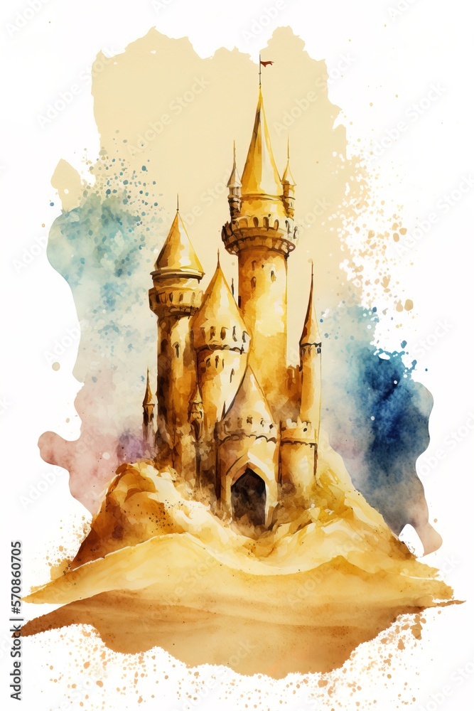 Sand Castle Painting