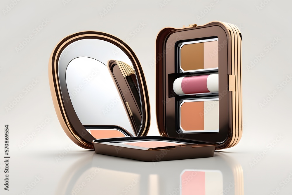 Mirror makeup with white background created using AI Generative ...