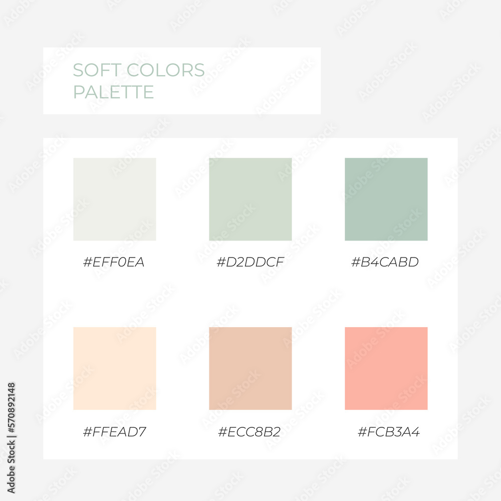 Nude Pastel Palette Trendy Pallete Of Color Cozy Color Pallete