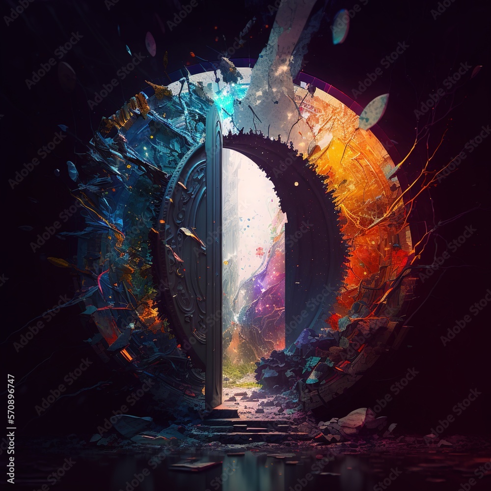 interdimensional gate that connects between our world and another world ...