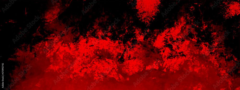 attractive abstract red grunge stone marble on a black background fire ...