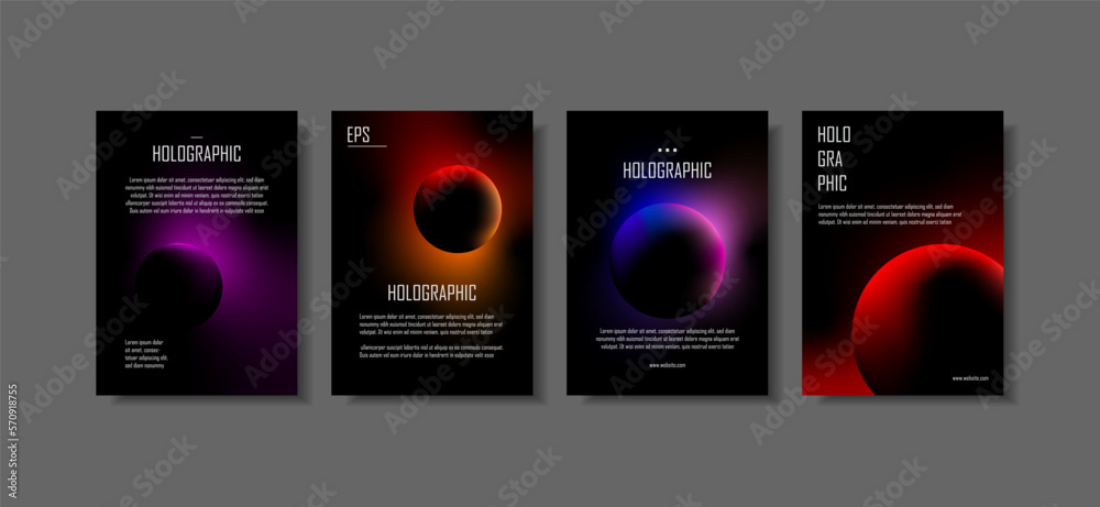 Stunning and Unique Vector Gradient A4 Template Design Pack Stock ...