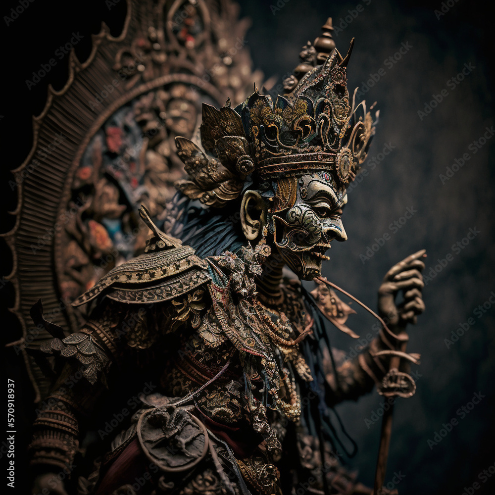 ai generated art wayang javanese myth,javanese culture,hinduism,bathara ...
