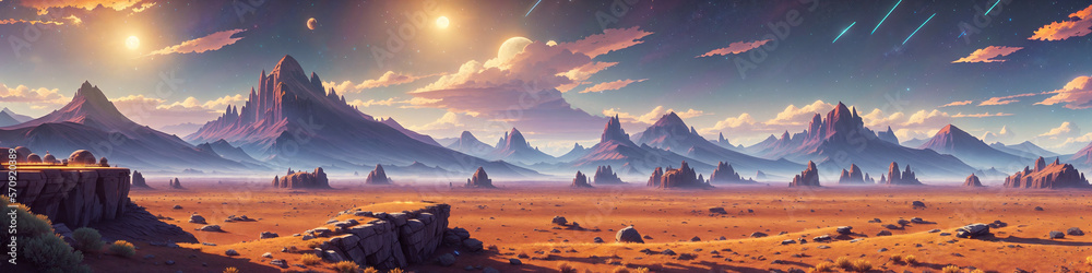 Alien, background, canyon, landscape, terrain, 16k, 4k, 8k, long, AI ...