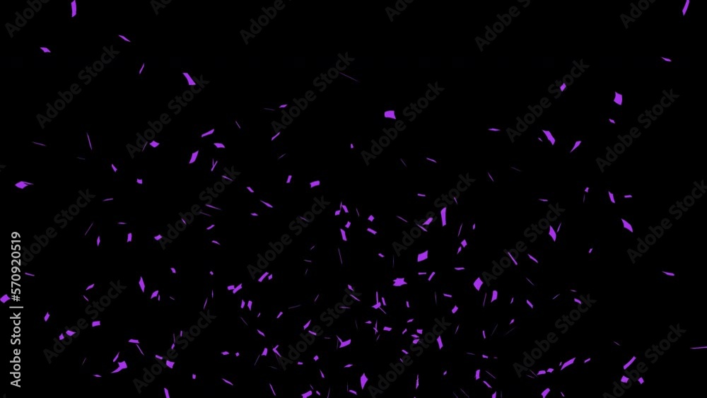 Purple confetti party popper explosions on transparent backgrounds ...
