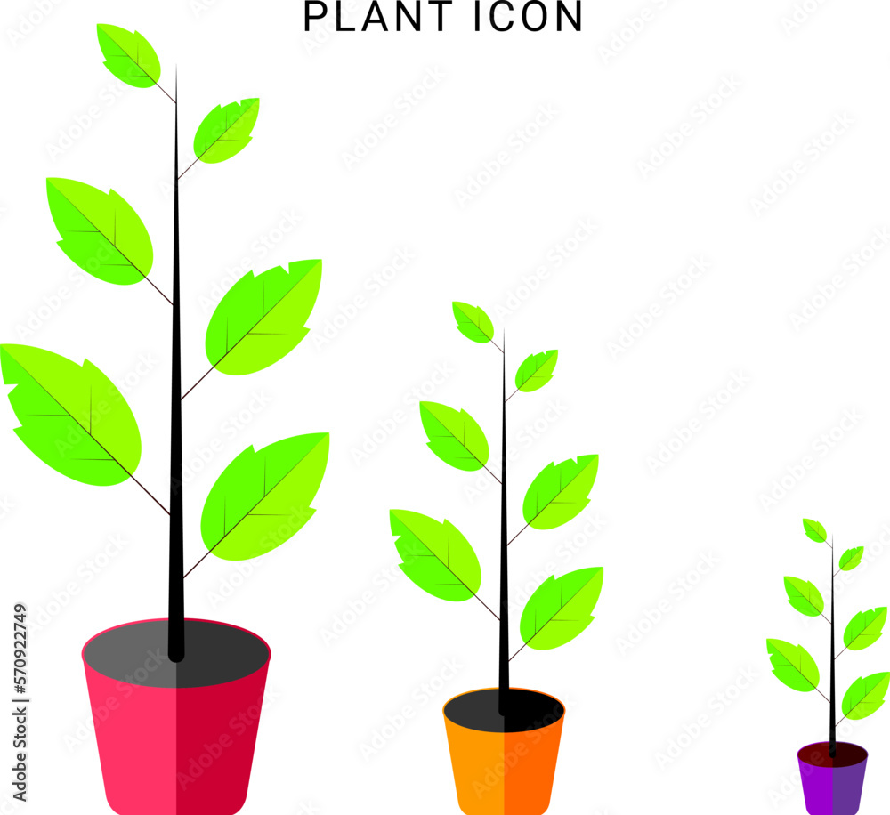 plant in a pot, Tree plant icon set, plant leaf, environment ecology ...