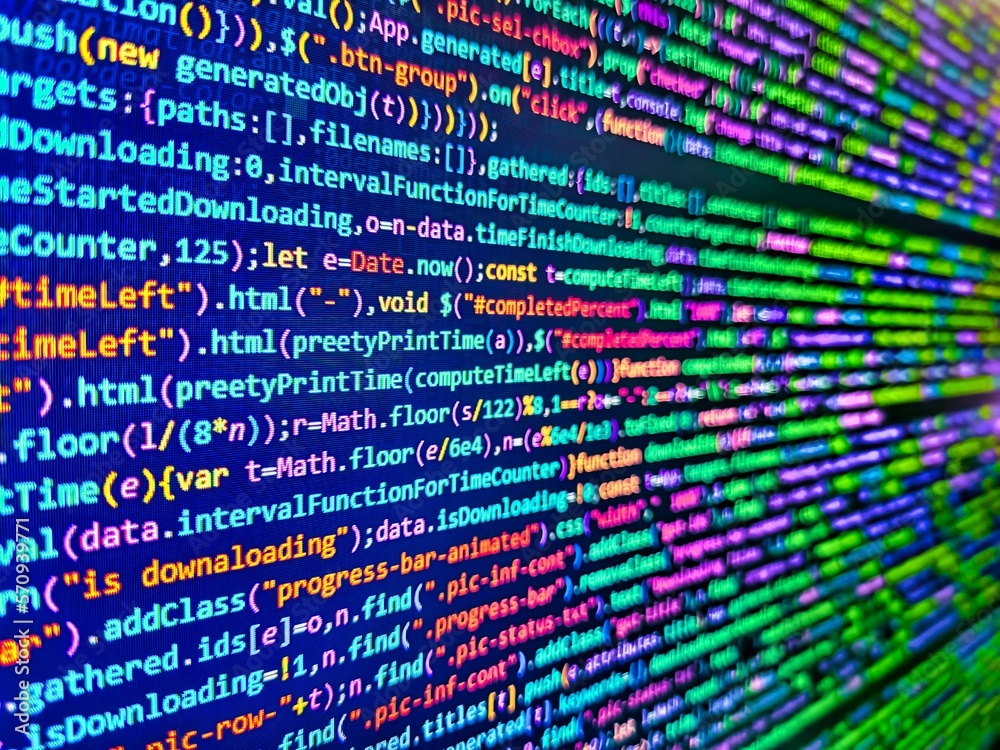 Industry Html And Css Code Developing Screenshot Programming Code Abstract Background Screen