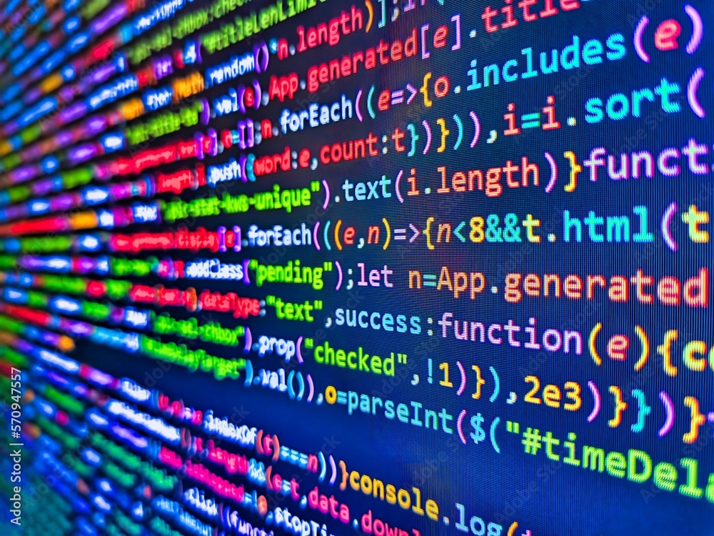 In Matrix Byte Of Binary Data Rian Code Running Abstract Background In Dark Blue Digital Style